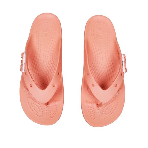 CROCS | Shoes | Crocs Womens Papaya Orange Classic Platform Flip Flops ...